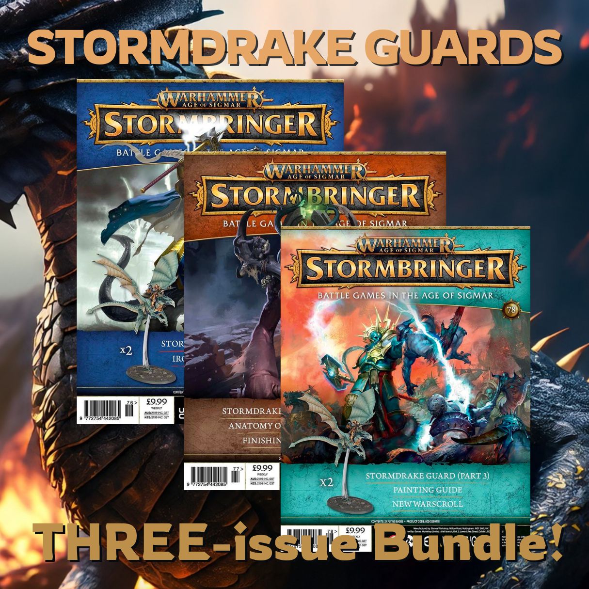 Warhammer Age of Sigmar Stormbringer issue 76 + 77 + 78 Bundle